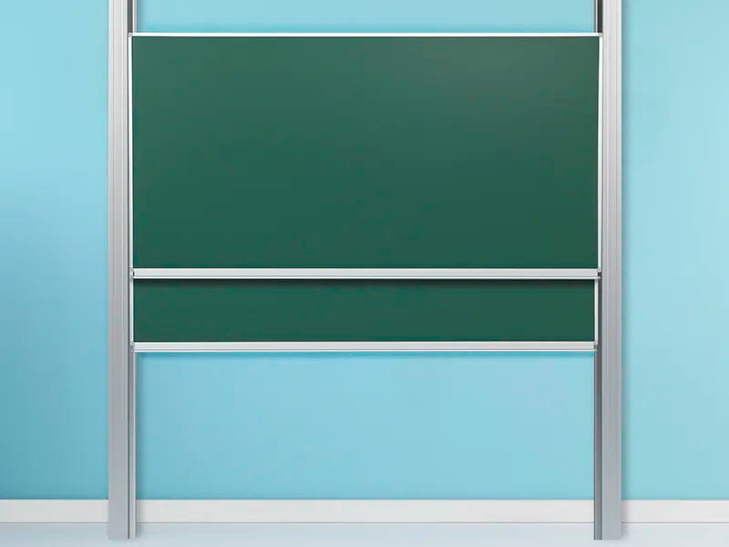 Smit Visual Double Column Green Chalkboard - Presentation Media