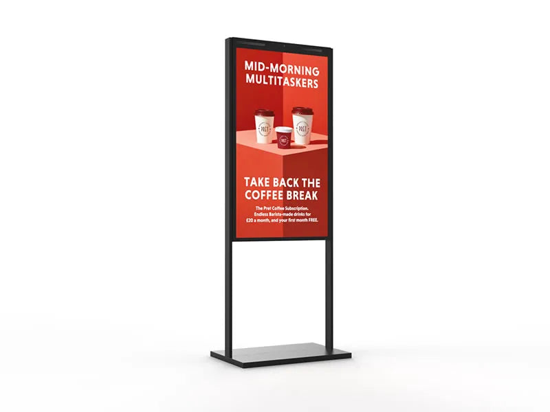 Floor Stand for Double-Sided Window Displays - Presentation Media